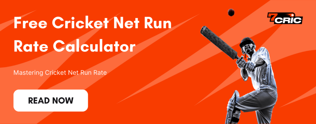 Free Cricket Net Run Rate Calculator - 7cric